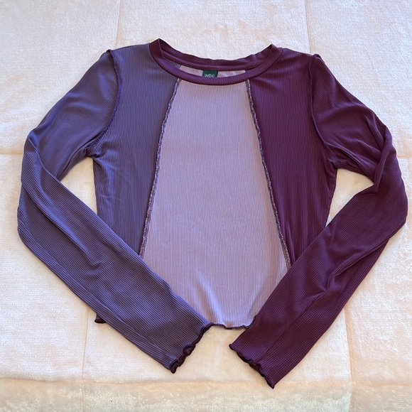 wild fable | Tops | Lavender Color Block Top | Poshmark
